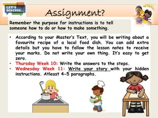 Writing Instructions | PDF