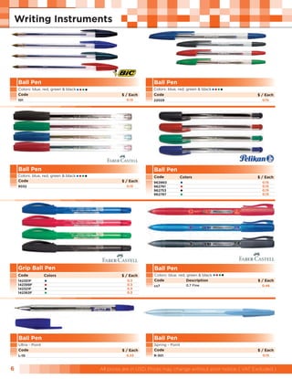 Writing Instruments | PDF