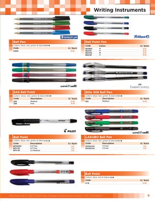 Writing Instruments | PDF