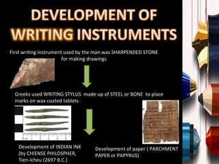 influence of writing instrument on handwriting | PPT