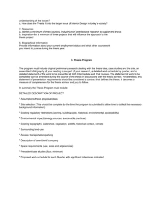 Writing interior design BA degree thesis | PDF