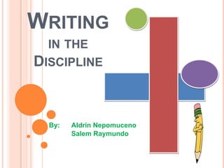 Writing in the discipline Subsentential terminology | PPTX
