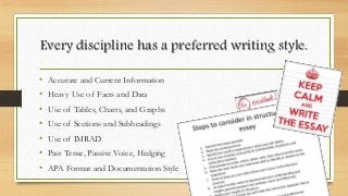 Writing in the disciplines | PPTX
