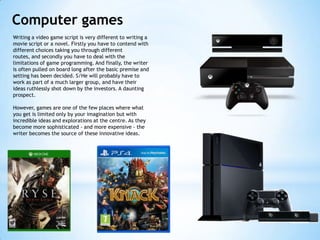 Writing in the media | PPTX