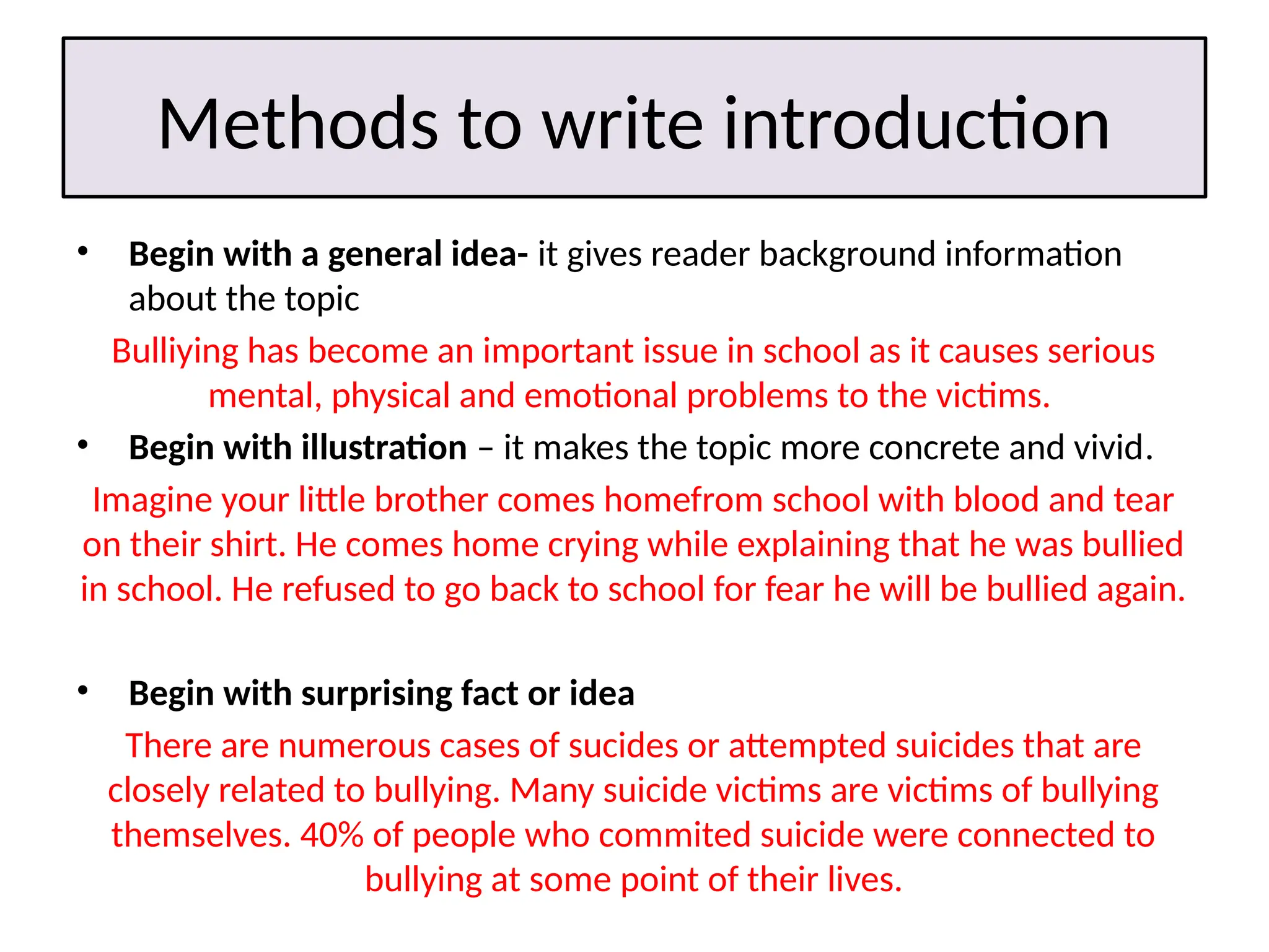 writing INTRODUCTION AND CONCLUSION.pptx