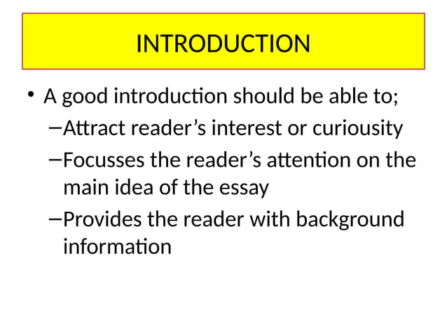 writing INTRODUCTION AND CONCLUSION.pptx