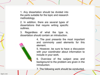 Writing introduction for a dissertation | PPT