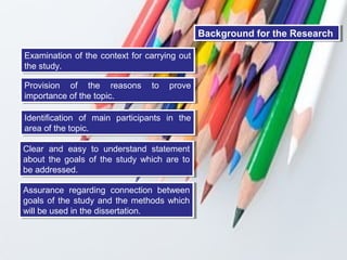 Writing introduction for a dissertation | PPT