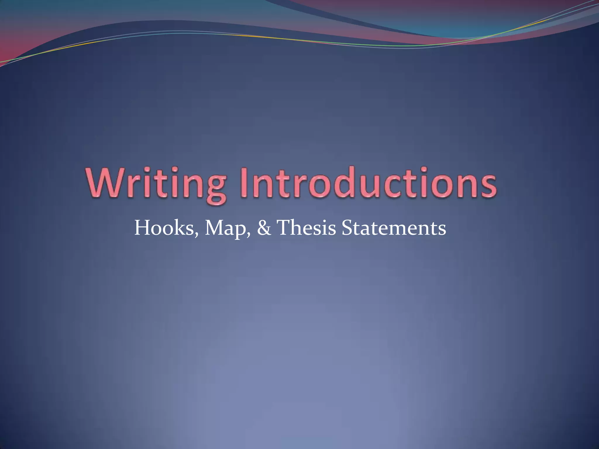 Writing introductions | PPT