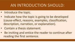Writing introductions | PPTX