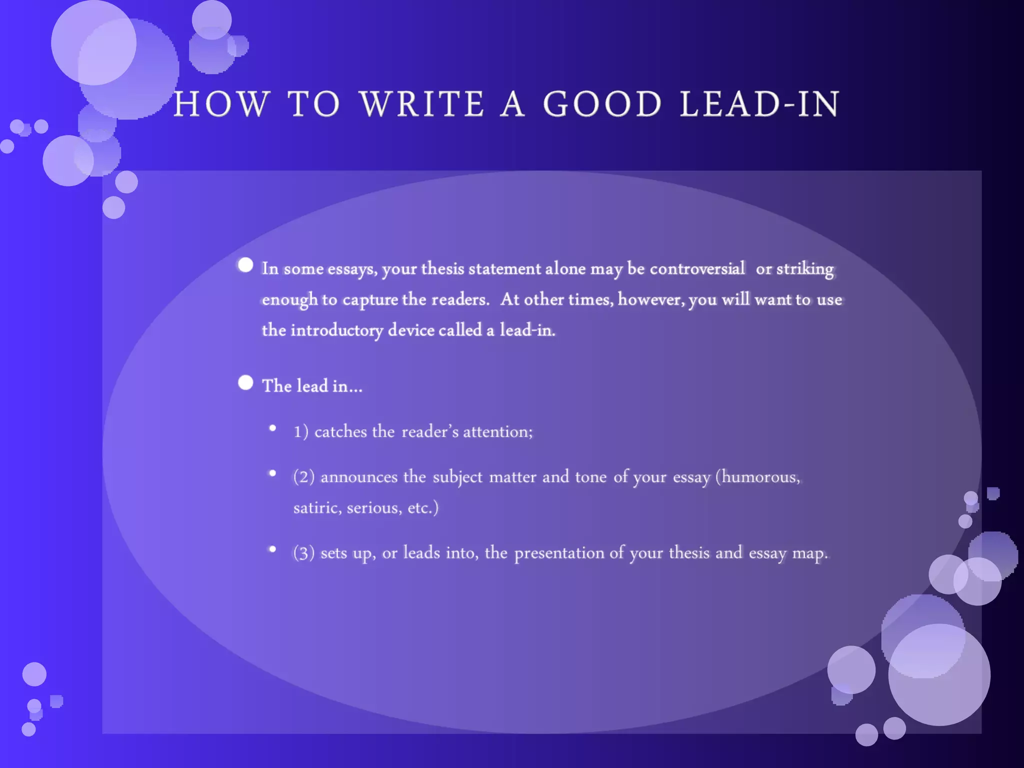 Writing introductions and conclusions | PPT