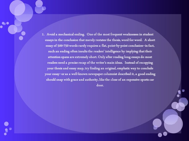 Writing introductions and conclusions | PPT