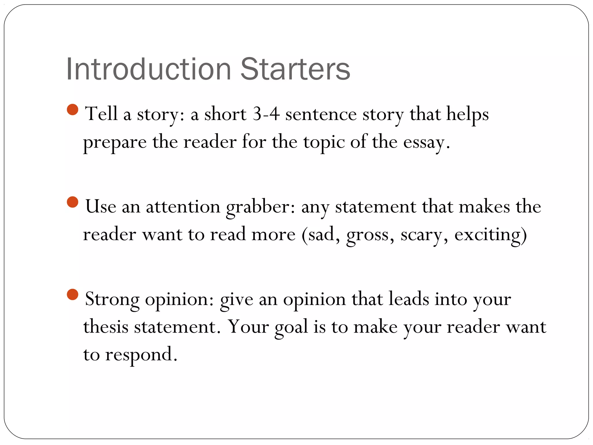 Writing introductions and conclusions | PPT