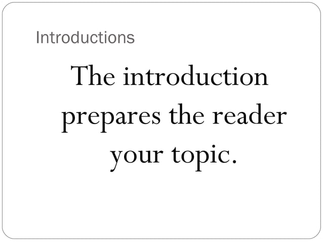 Writing introductions and conclusions | PPT | Educational Assessment ...