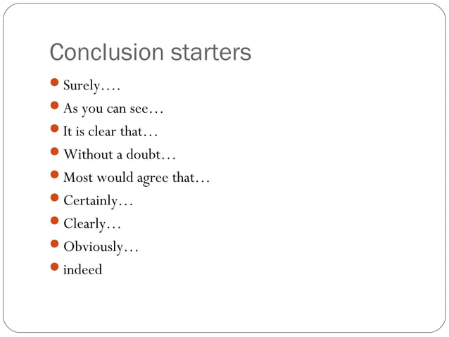 Writing introductions and conclusions | PPT | Educational Assessment ...