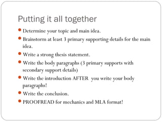 Writing introductions and conclusions | PPT