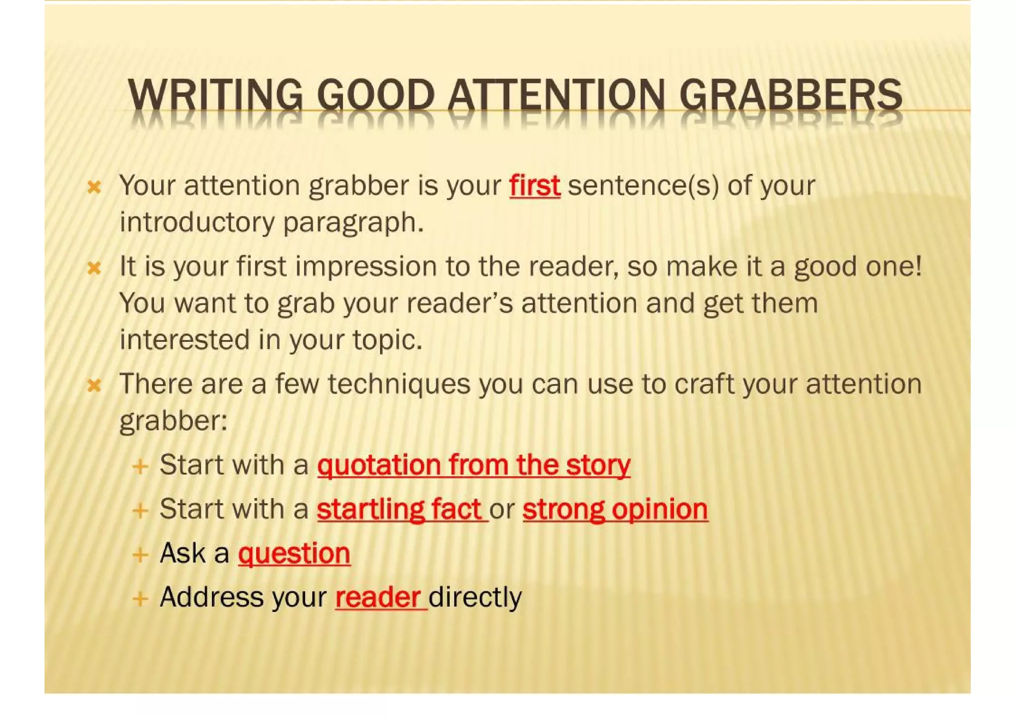 Writing Introductory Paragraphs | PDF