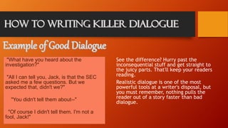 Writing killer dialogue | PPT