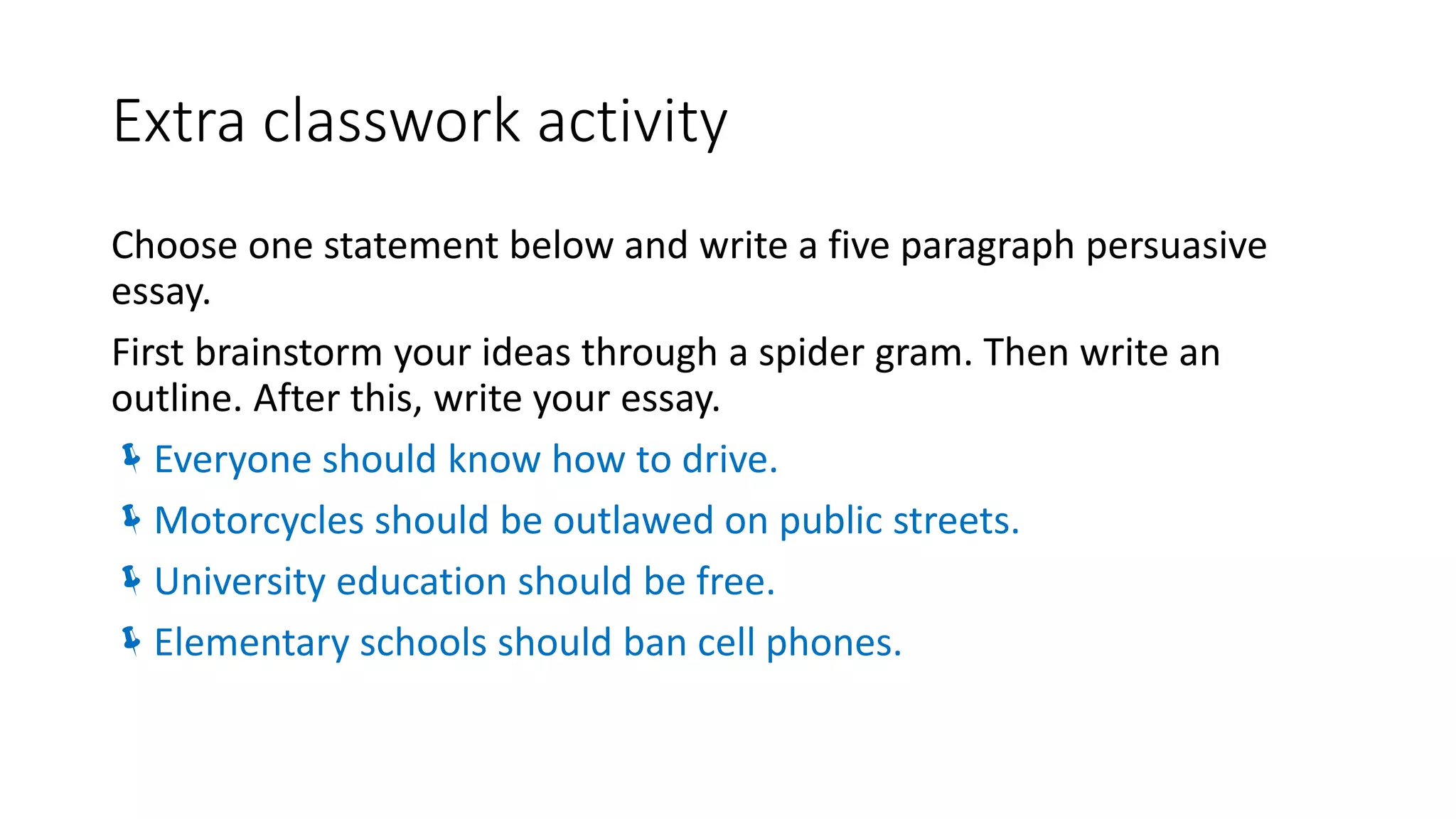Writing lead sentences and thesis statements | PPTX