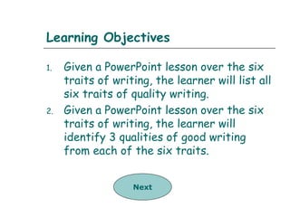 Needs Analysis, A Writing Learning Deficit | PPT