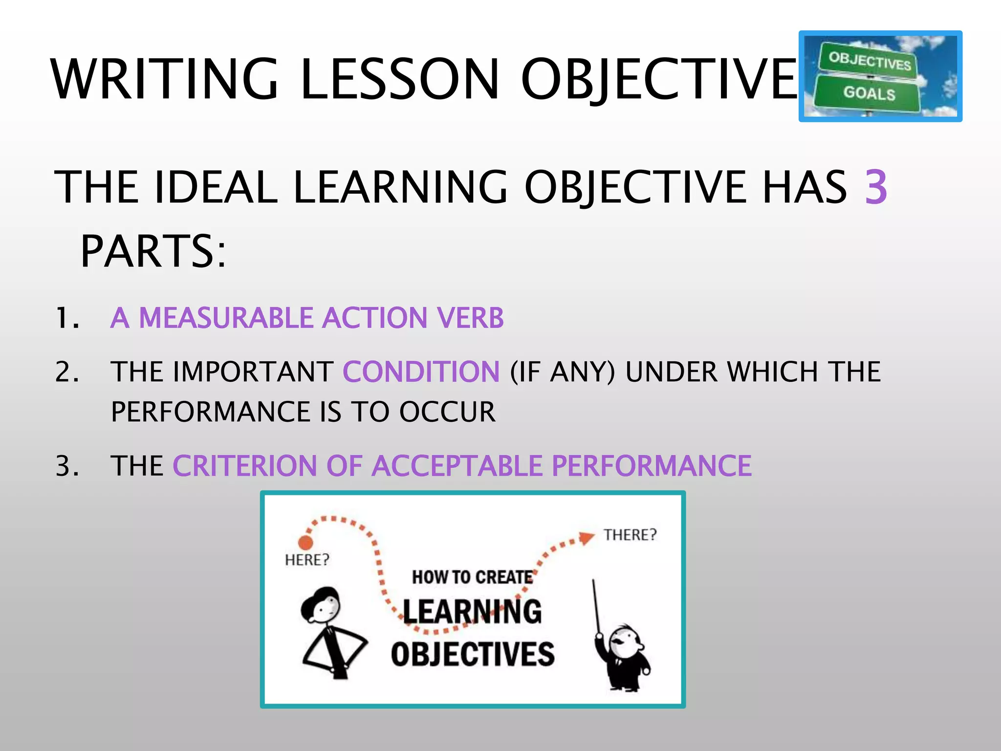 Writing Learning Objectives | PPTX