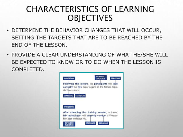 Writing Learning Objectives | PPTX