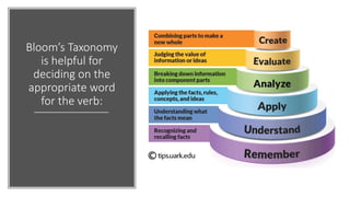 Writing learning outcomes | PPTX