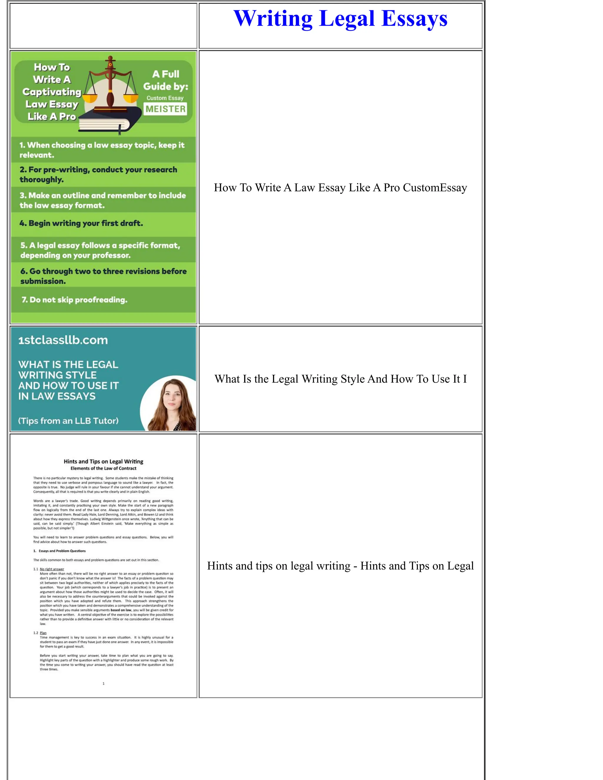 Writing Legal Essays | PDF