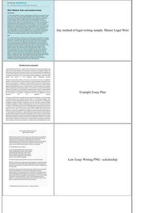 Writing Legal Essays | PDF
