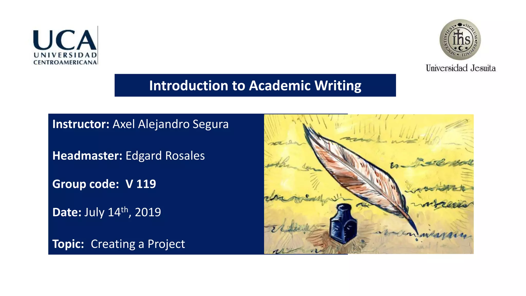 Writing lesson for Freshmen Students | PPT