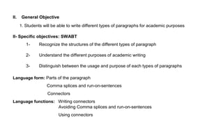 Writing lesson for Freshmen Students | PPT