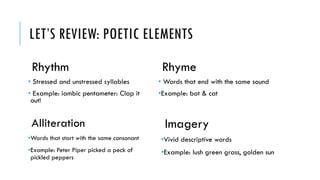 Poetry Writing Lesson | PPT | Free Download