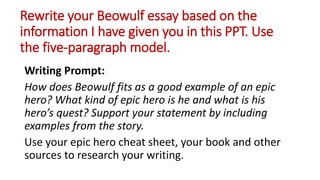 Writing lesson beowulf essay | PPTX