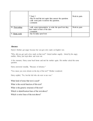 Writing lesson plan | PDF