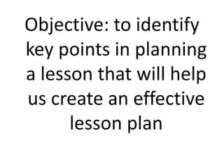 Writing lesson plan that works | PPTX