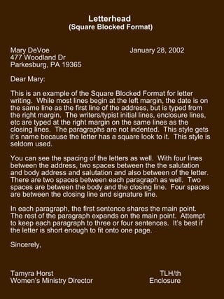 Writing letters | PPT