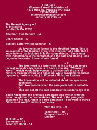 Writing letters | PPT