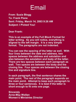 Writing letters | PPT