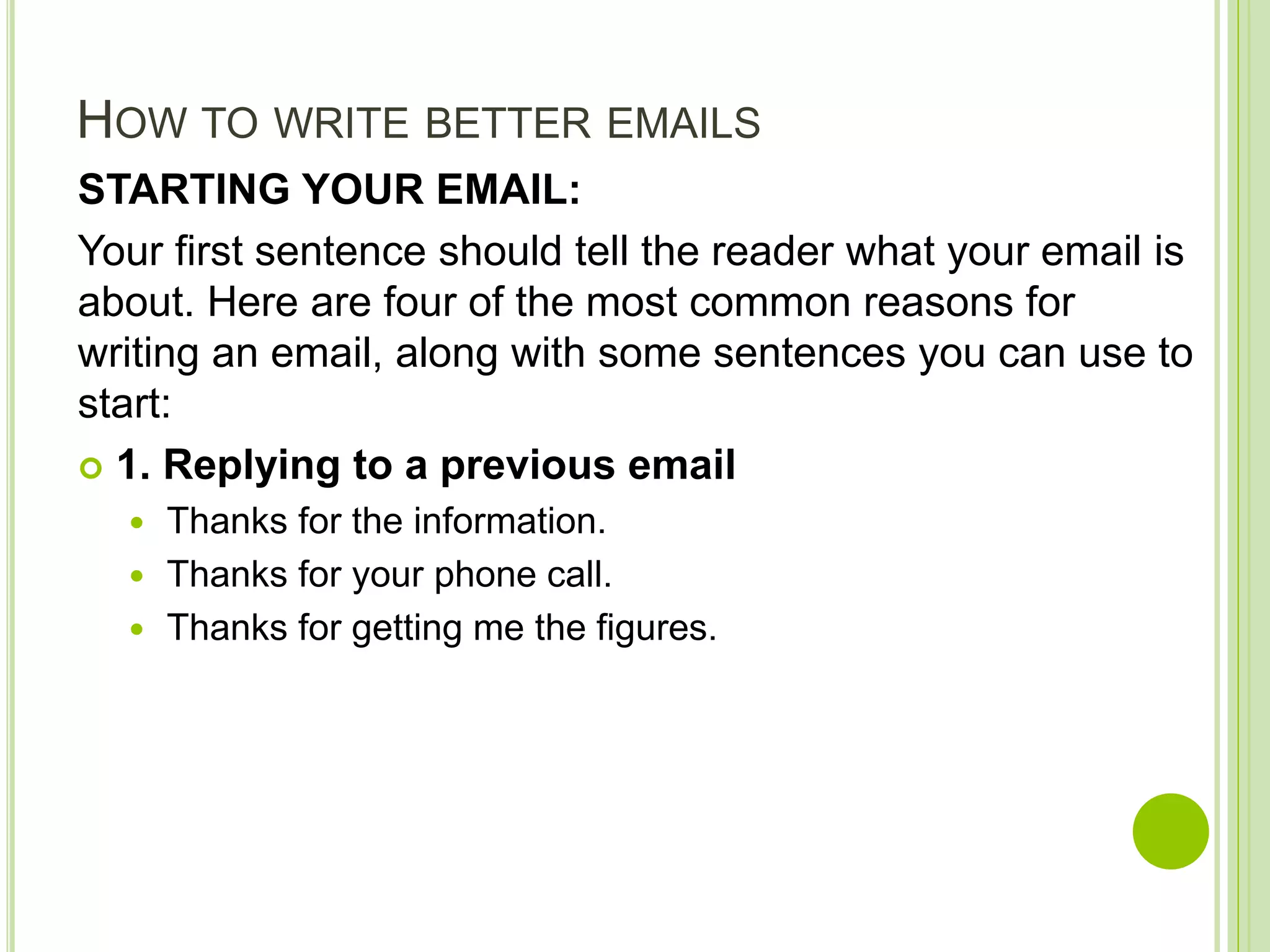 Writing letters and emails | PPTX