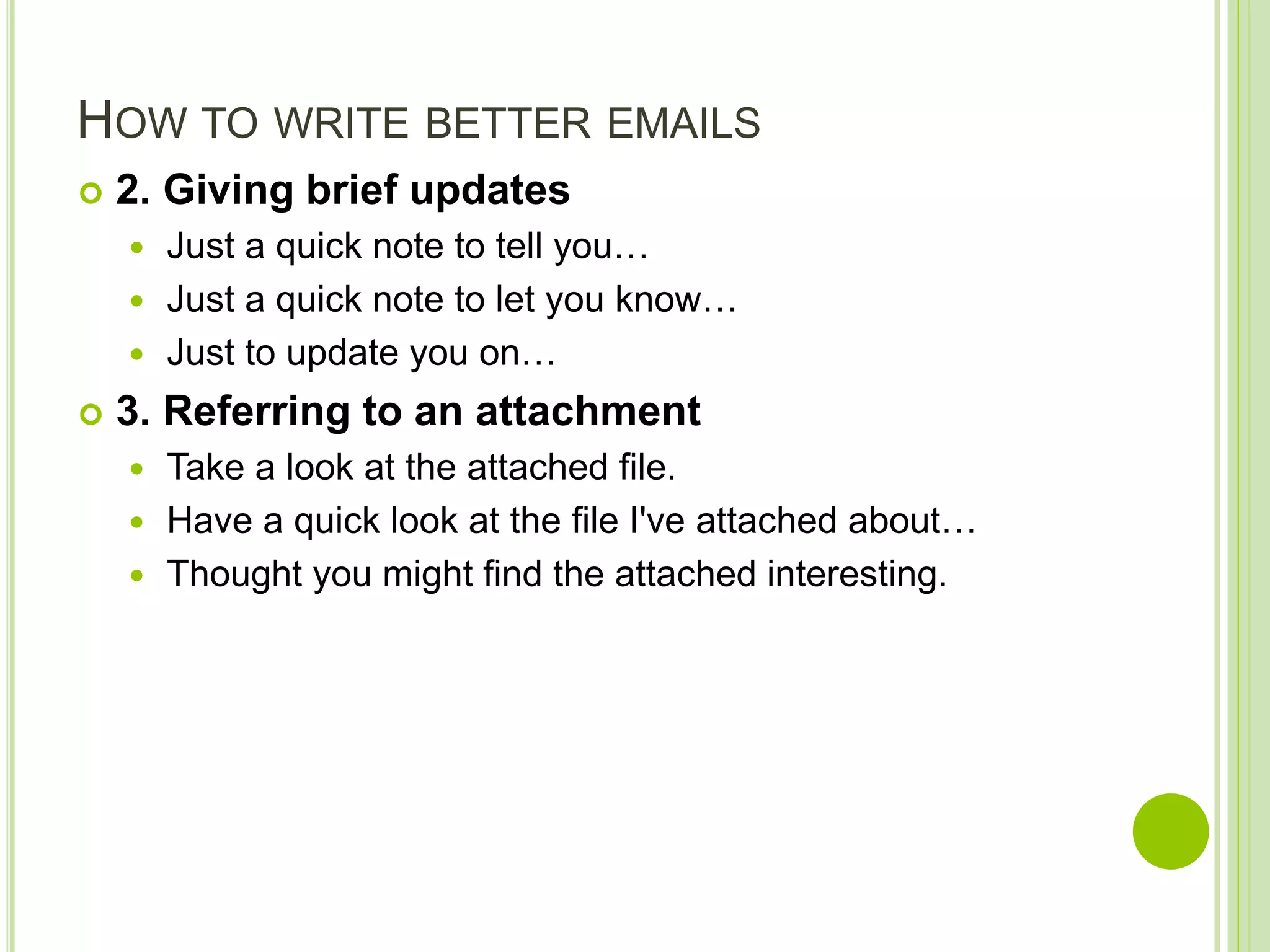 Writing letters and emails | PPTX