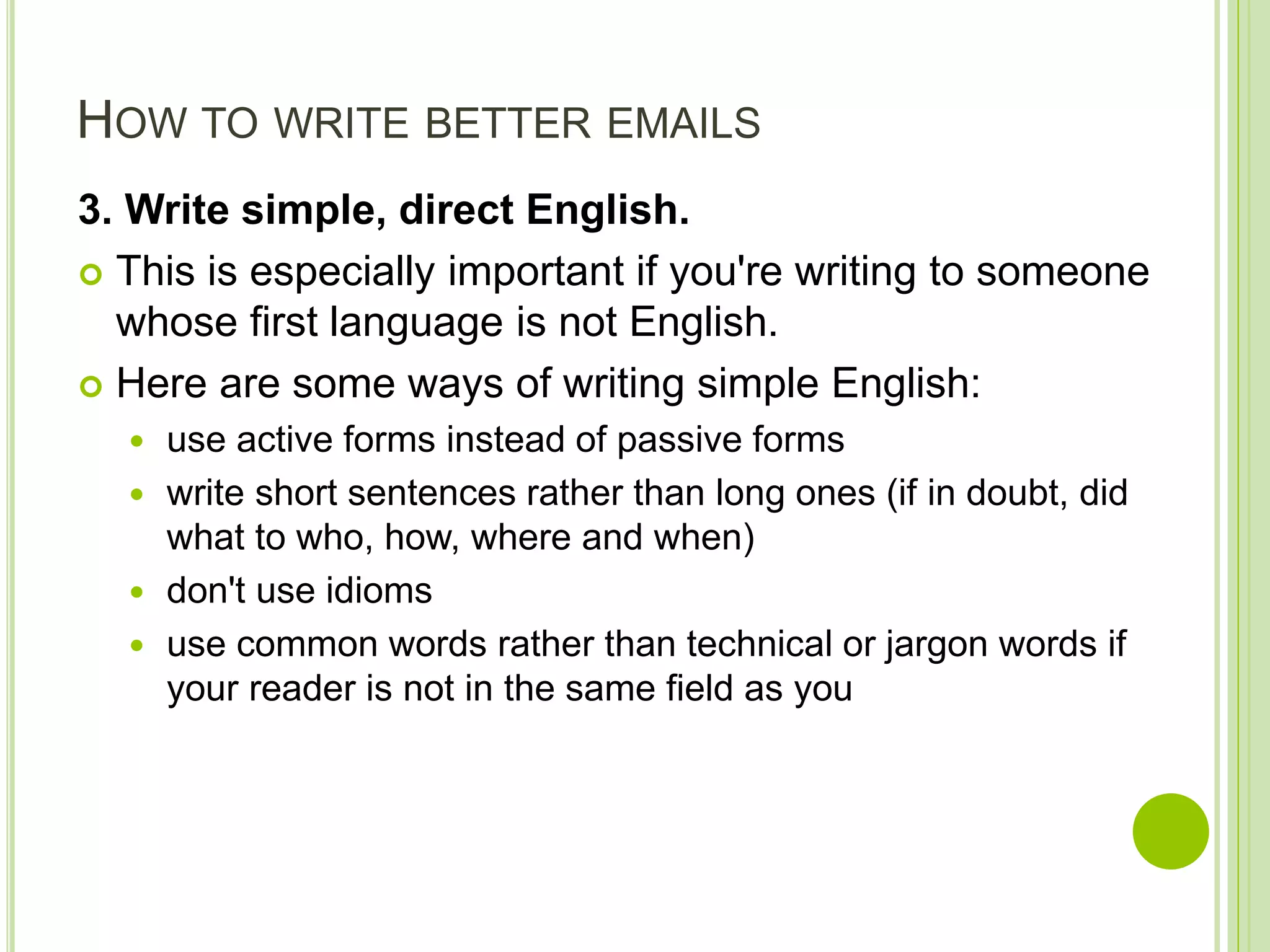 Writing letters and emails | PPTX