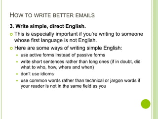Writing letters and emails | PPTX