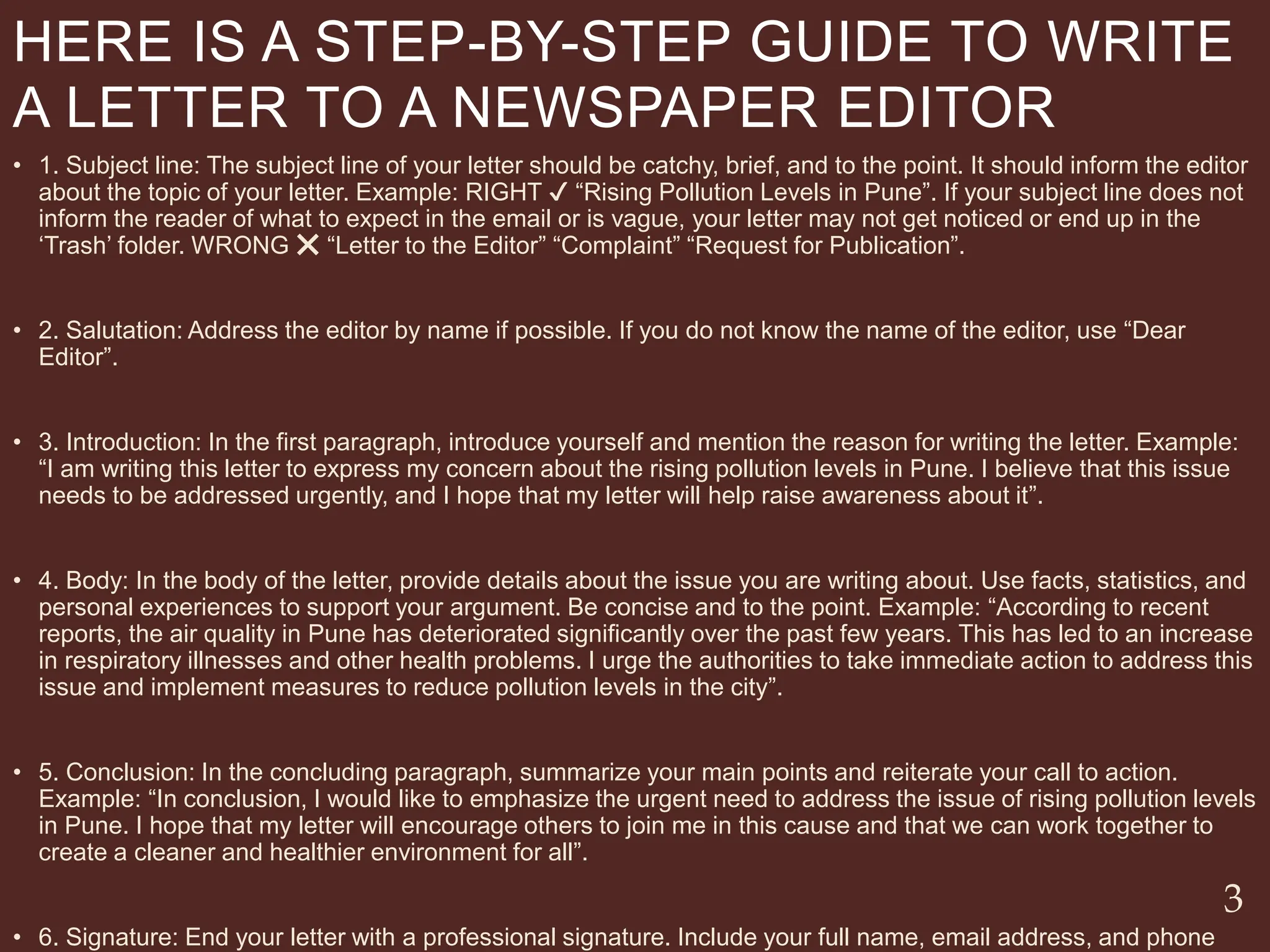 writing letter to a newspaper editor.pptx