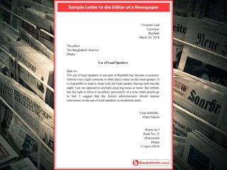 writing letter to a newspaper editor.pptx