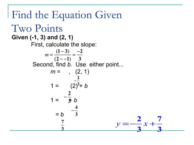 Writing linear equations | PPT