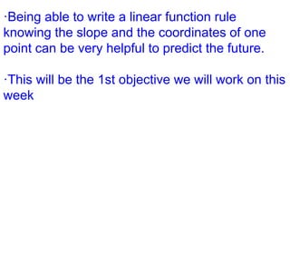 Writing linear equations | PPTX