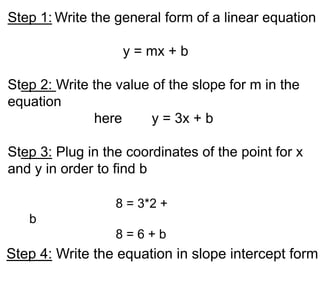 Writing linear equations | PPTX