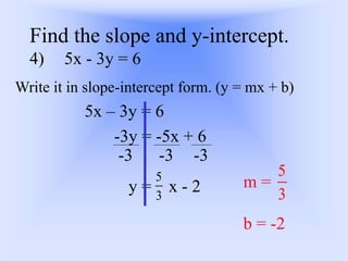 Writing linear equations KG Math Middle School | PPT
