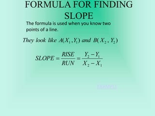 Writing linear equations KG Math Middle School | PPT