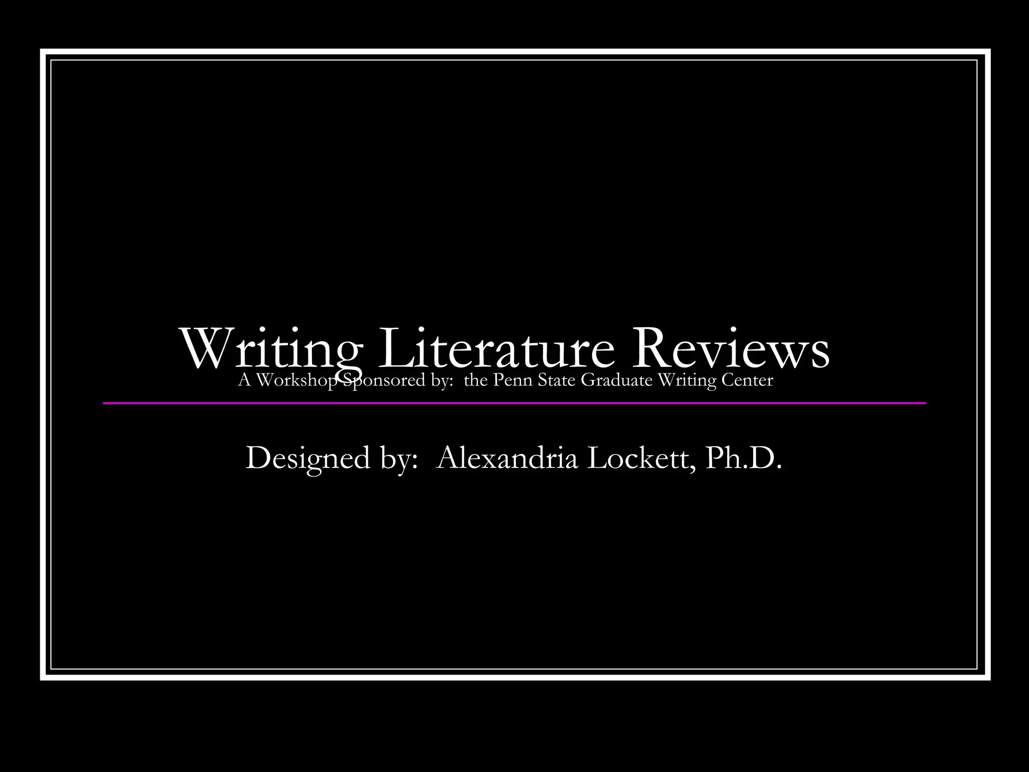 Writing Literature Reviews | PDF | Publishing Industry | Industries